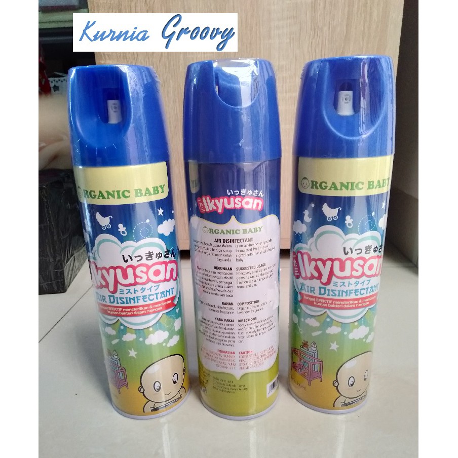 Jual IKYUSAN Air Disinfectant Organic Spray netto 300ml barang ready ...