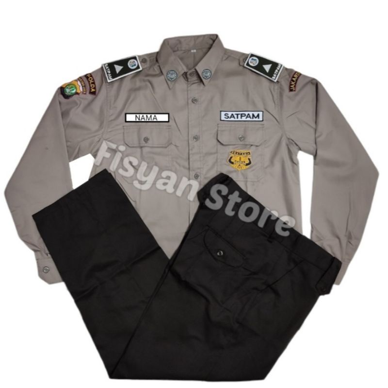 Jual Seragam PDL SUS Satpam | Seragam PDL SUS Security Coklat Terbaru | Shopee Indonesia