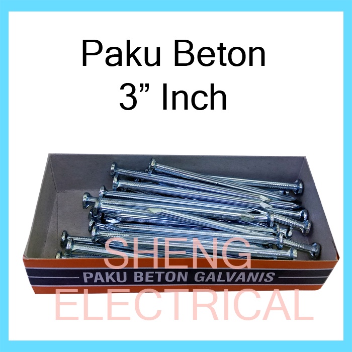 Jual Paku Beton 3" Galvanis Daichi 3 Inch inci 3in 7,5 cm 7.5cm 7.5 cm ...
