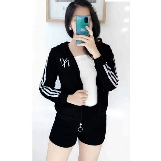Jual WSE390 - Jacket List Jaket Wanita Sport Elegan Jaket Traning ...
