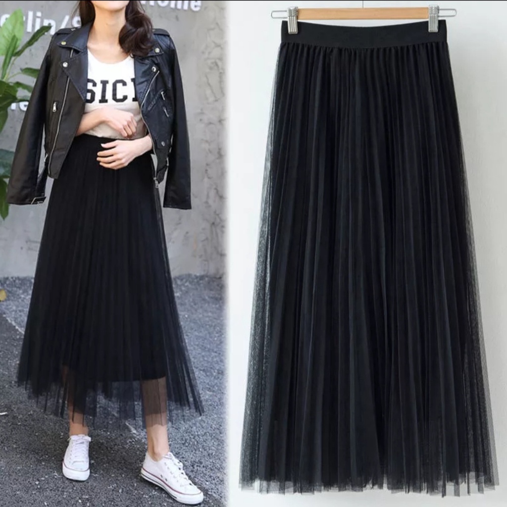 Jual Rok Tutu Polos Panjang 2 Layer Wanita | Shopee Indonesia