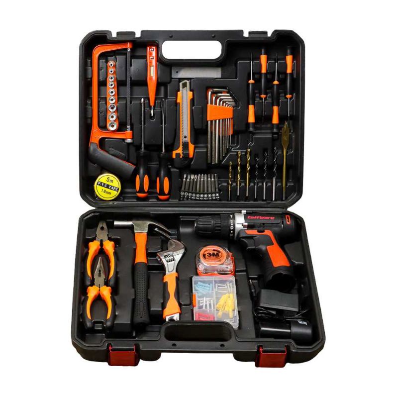 Jual Mesin Bor Cordless Drill 12V Satu Set Alat Perkakas Tukang Toolkit ...