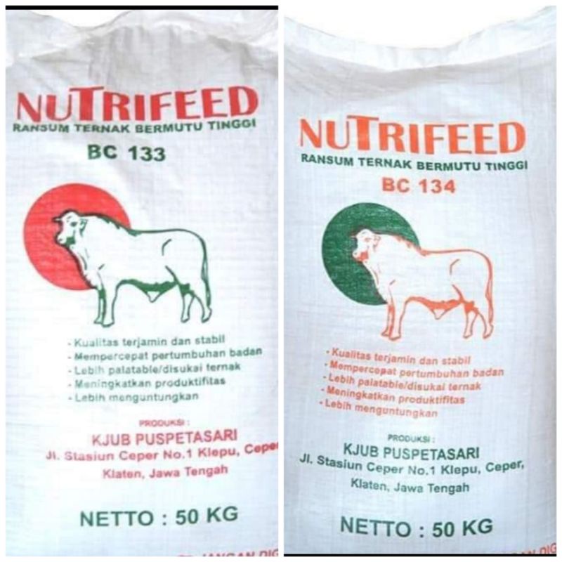 Jual Konsentrat Nutrifeed BC133 BC134 Bancar Indofeed Konsentrat Sapi ...
