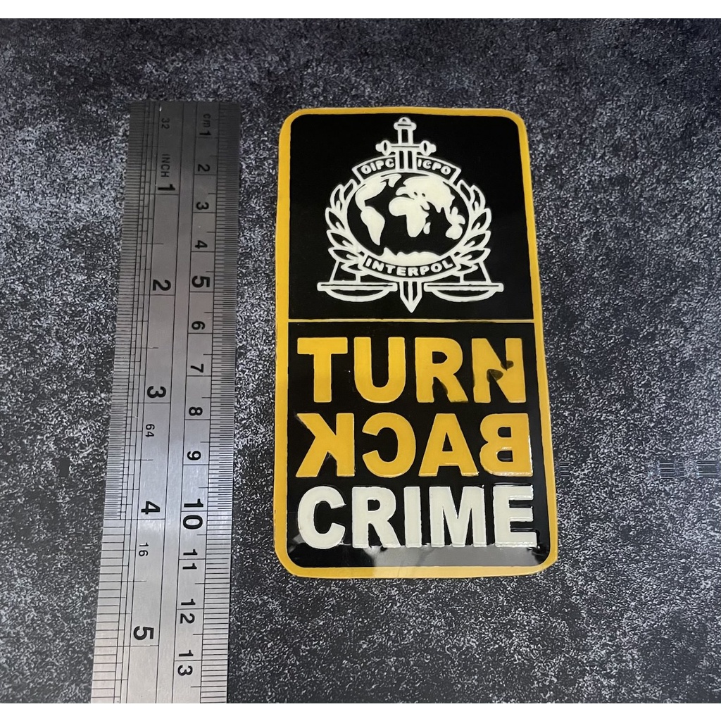 Jual Stiker TBC (Hitam) - Sticker Turn Back Crime - Sticker TBC Mobil ...