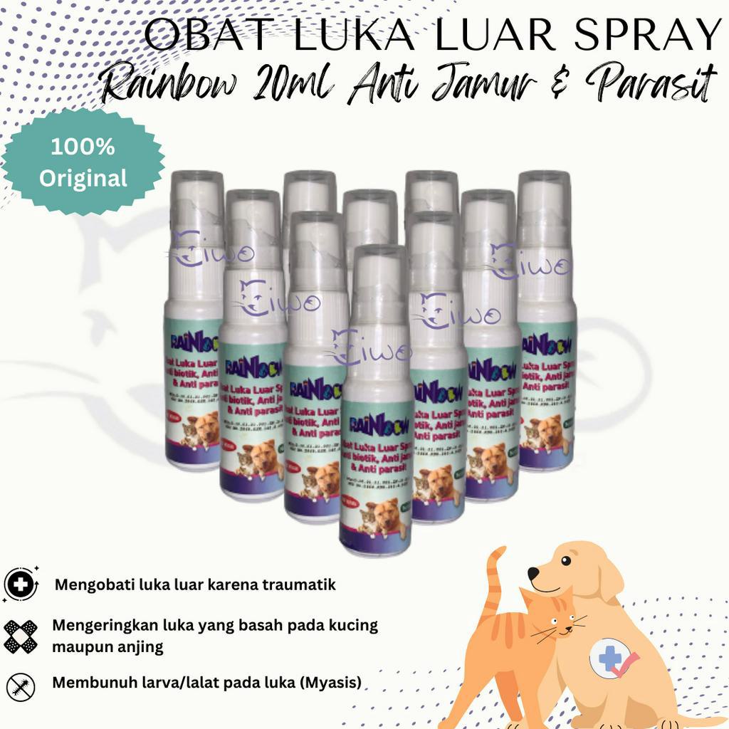 Jual RAINBOW OBAT LUKA LUAR SPRAY ANTI BIOTIK ANTI JAMUR ANTI PARASIT ...