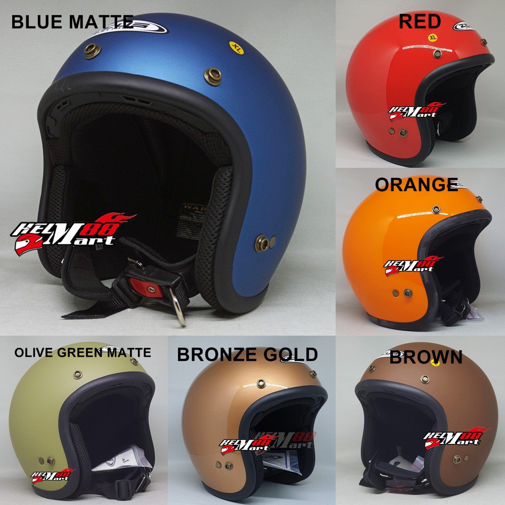 Jual Zeus 385C Helm Retro Classic (TANPA VISOR/ TANPA PAD) - Helm Zeus ...