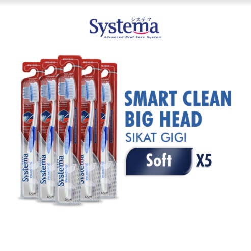 Jual Systema Sikat Gigi Smart Clean Big Head x5 | Shopee Indonesia