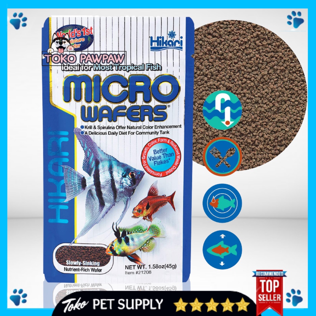 Jual Pakan Ikan Hias Pelet Makanan Ikan Fish Food HIKARI MICRO WAFERS ...