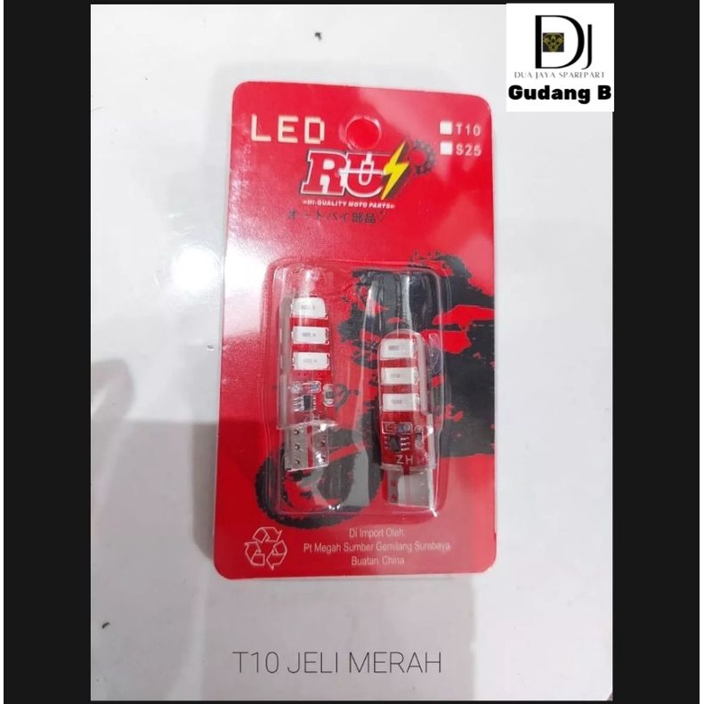 Jual Bohlam led t10 kedip 1 set isi 2bj putih biru merah (FA) | Shopee ...