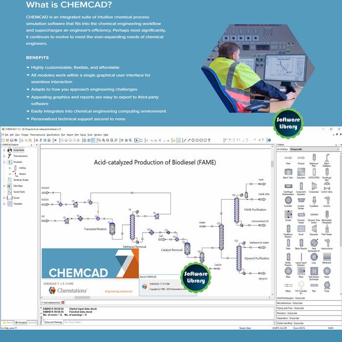Jual CHEMCAD Suite - Chemical Process Simulation (Latest Version ...