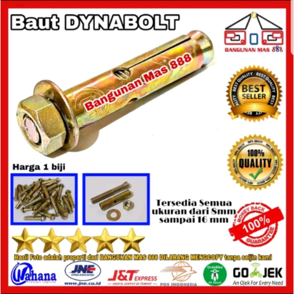 Jual BAUT DYNABOLT 16x125 - BAUT DINABOLT - DYNA BOLT - BAUT TEMBOK ...