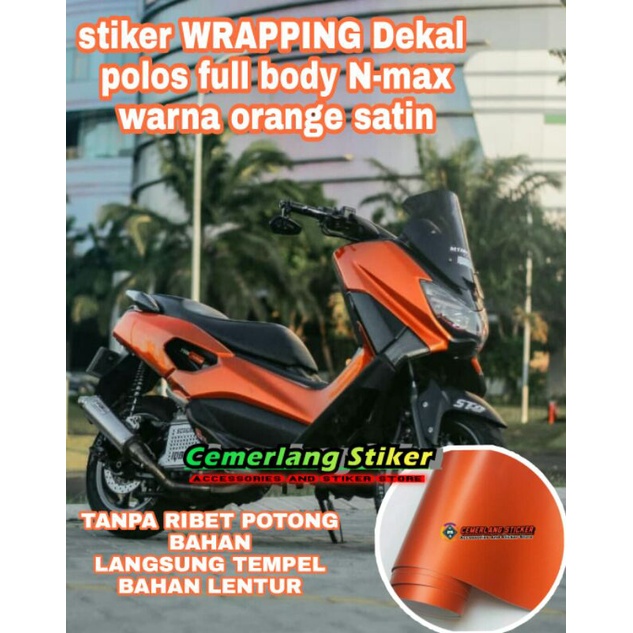 Jual Stiker Decal NMAX FULL BODY WARNA ORANGE DOFF METALIK | Shopee ...