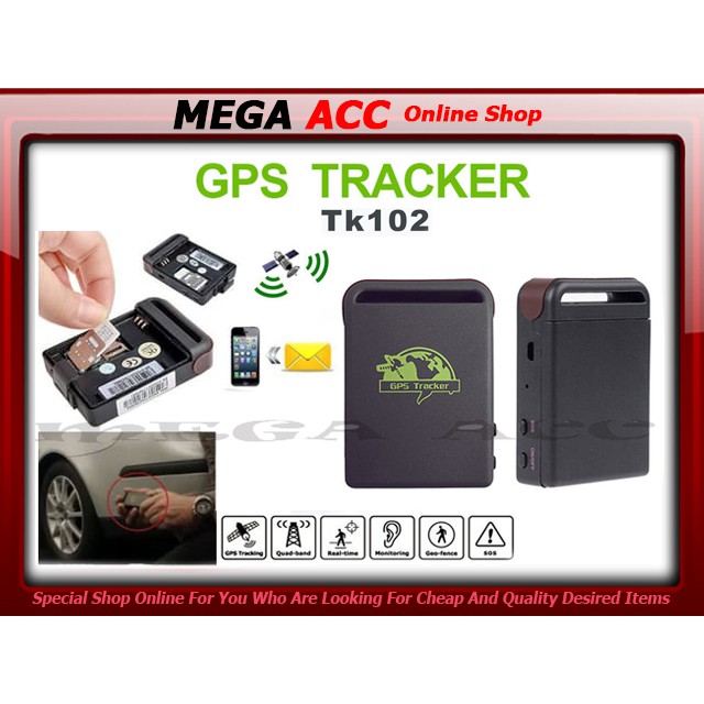 Jual GPS TRACKER PORTABLE TK102 GSM GPRS TANPA INSTALASI | Shopee Indonesia
