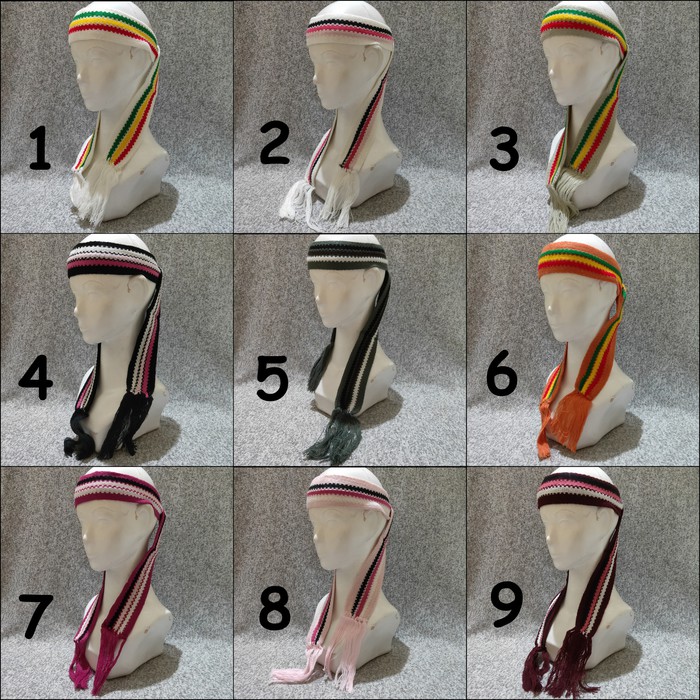 Jual Ikat iket kepala tenun etnik rajut motif etnic IKAT-RAJUT | Shopee ...