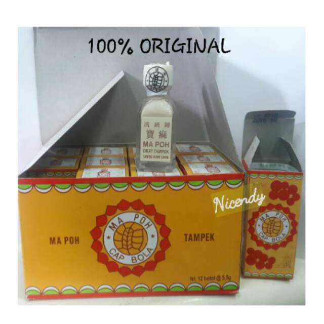 Jual Ma Poh Cap Bola Obat Tampek / Mapoh (meredakan demam, gatal ...