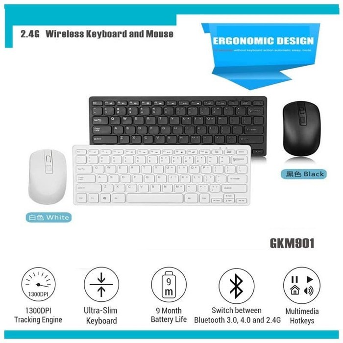 Jual GKM901 MINI KEYBOARD WIRELESS + MOUSE WIRELESS TERMURAH COMBO SET ...