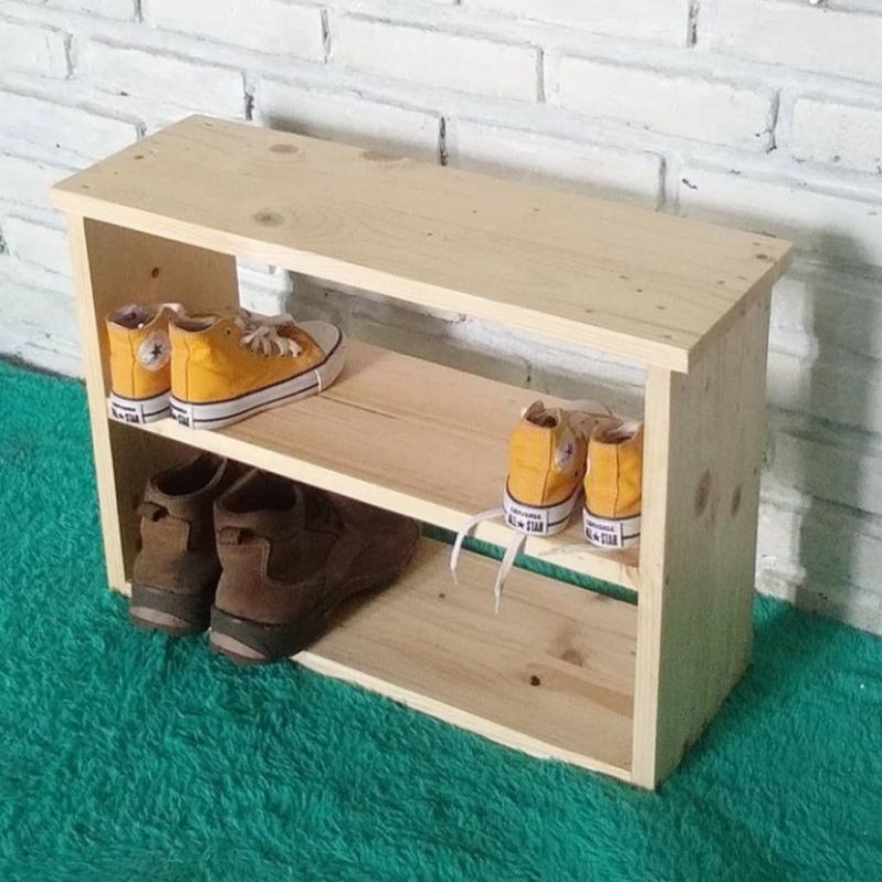 Jual RAK SEPATU KAYU JATI BELANDA | Shopee Indonesia
