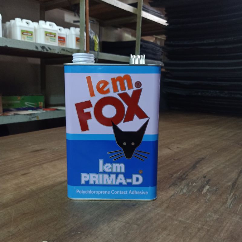 Jual Lem fox kuning Prima-D lem hpl Decoshet triplek kayu busa karet ...