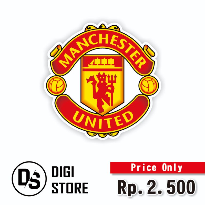 Jual Stiker Club Bola Manchester United | Shopee Indonesia