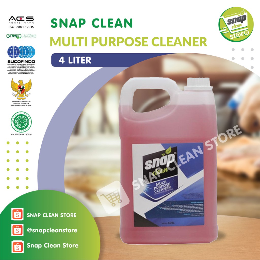 Jual Snap Clean - Multipurpose Cleaner (Pembersih Serbaguna) | Shopee ...