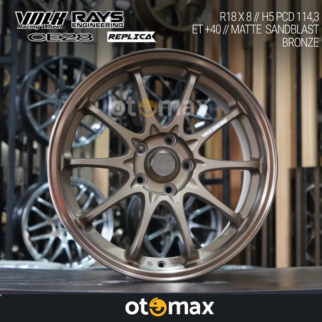 Jual Velg Mobil Volk Rays Ce28 Ring 18 Matt SandBlast Bronze | Shopee Indonesia