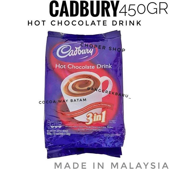 Jual Minuman Seduh Cadbury Hot Chocolate Drink Saset 450gr | Shopee ...