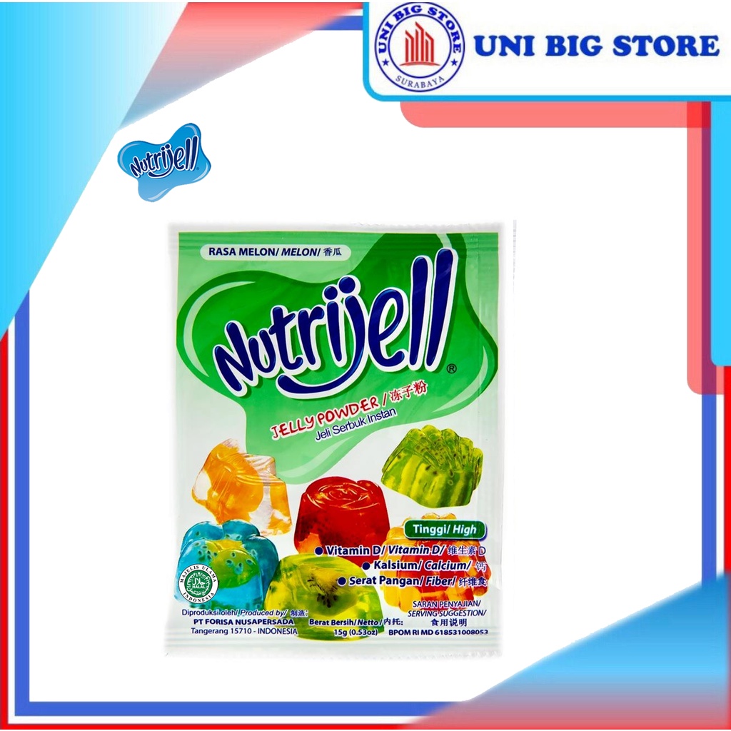 Jual Nutrijell Jelly Powder Melon 15 gr Jelli Agar Jeli | Shopee Indonesia