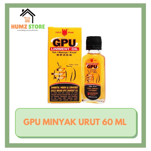 Jual GPU MINYAK PIJAT URUT OTOT SENDI BADAN BODY OIL CAPLANG GPU 60 ML ...