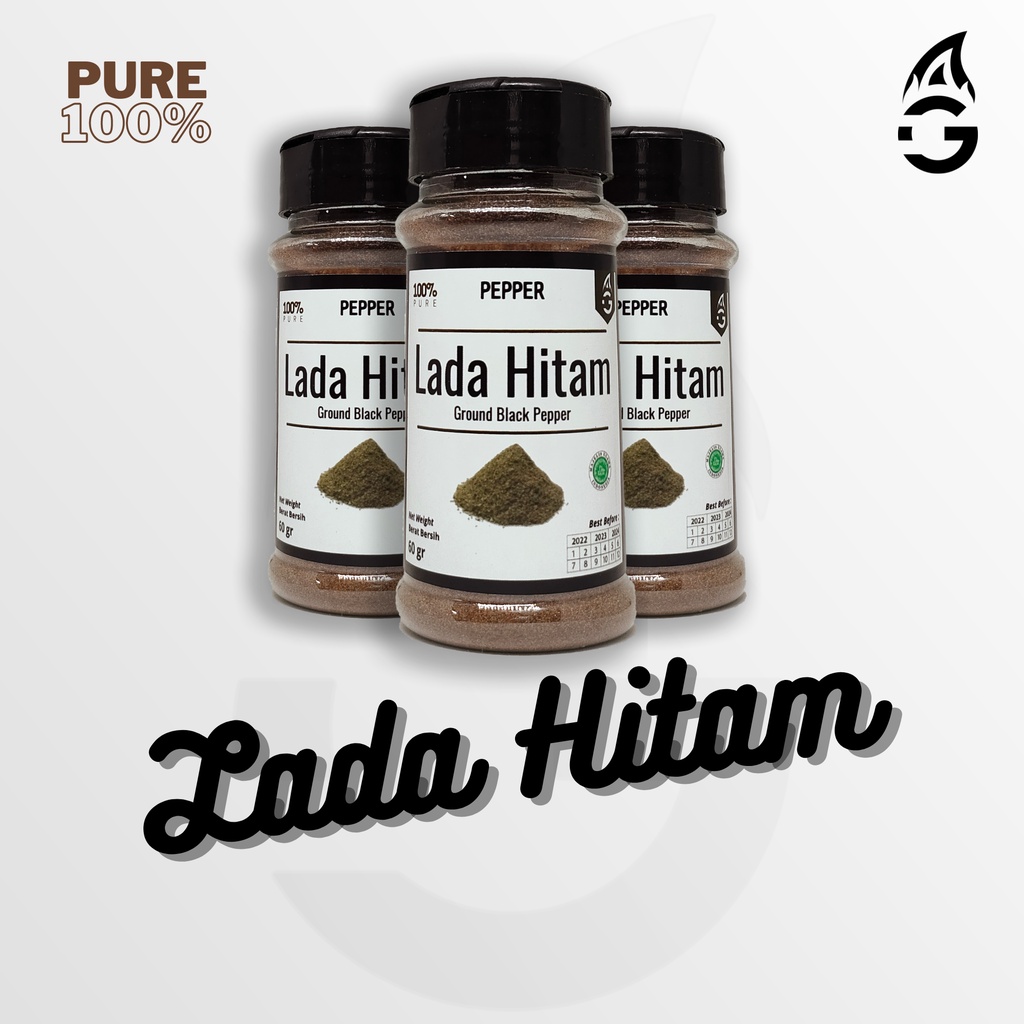 Jual Apigen Lada Hitam Bubuk Halus Merica / Ground Black Pepper Botol ...