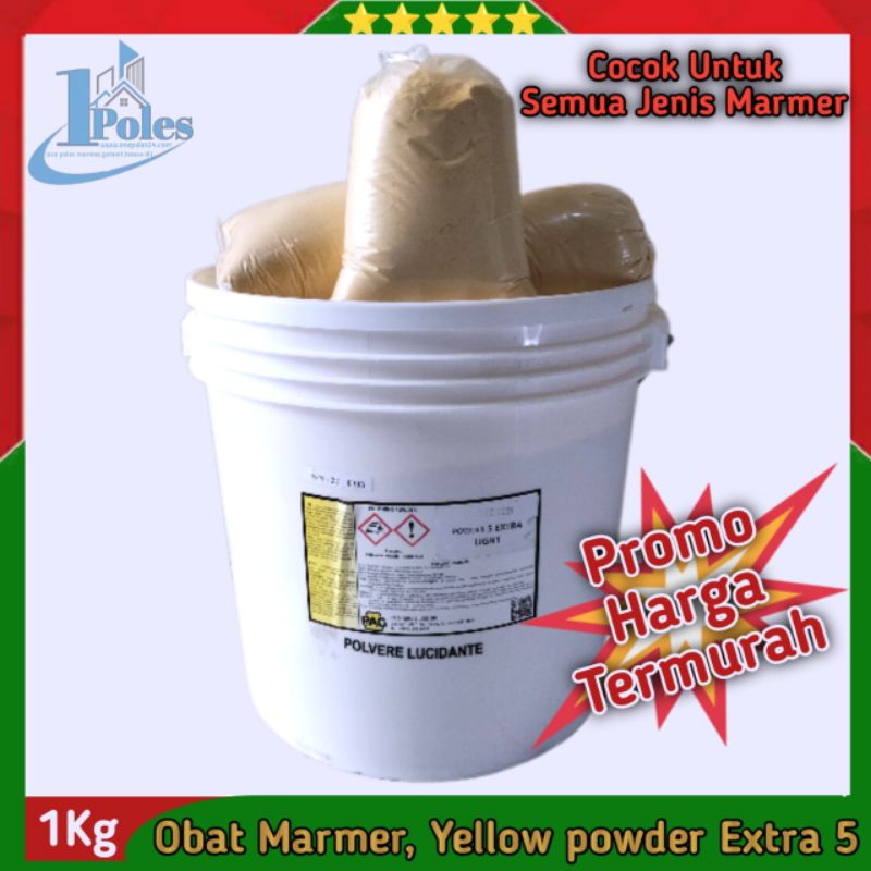 Jual Obat Poles Marmer,Yellow Powder,Extra 5 | Shopee Indonesia