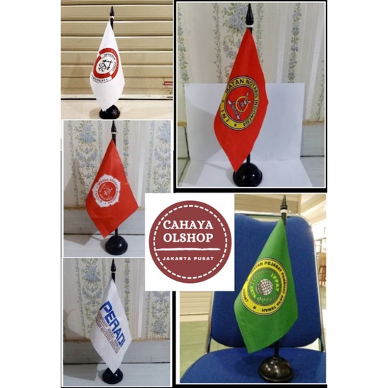 Jual bendera meja INI bendera meja IPPAT bendera meja KAI bendera meja ...