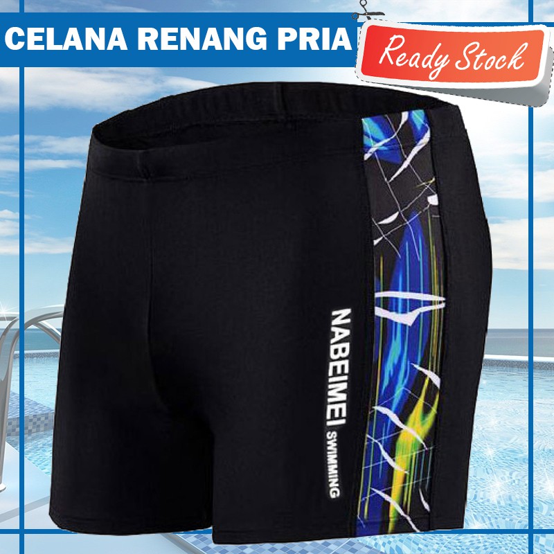 Jual Celana Renang Pria Pendek Swimsuit Swimmin Trunk NBM Swimwear Men Olahraga Pantai Selancar ...