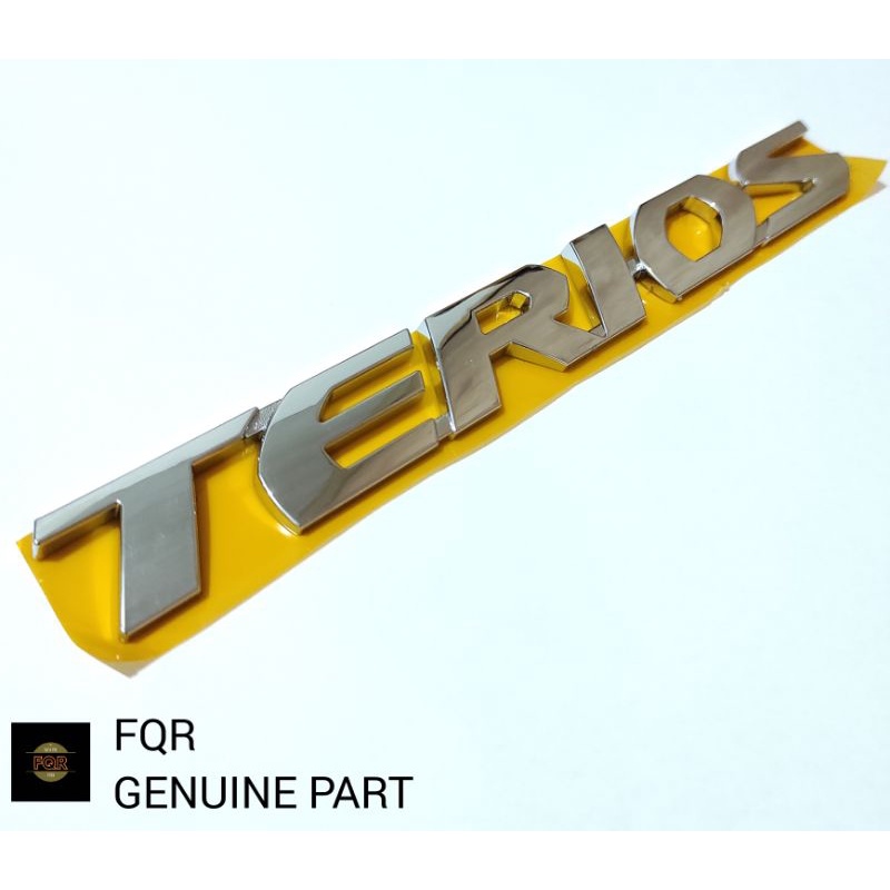 Jual Emblem atau Logo Bagasi Tulisan TERIOS Original | Shopee Indonesia