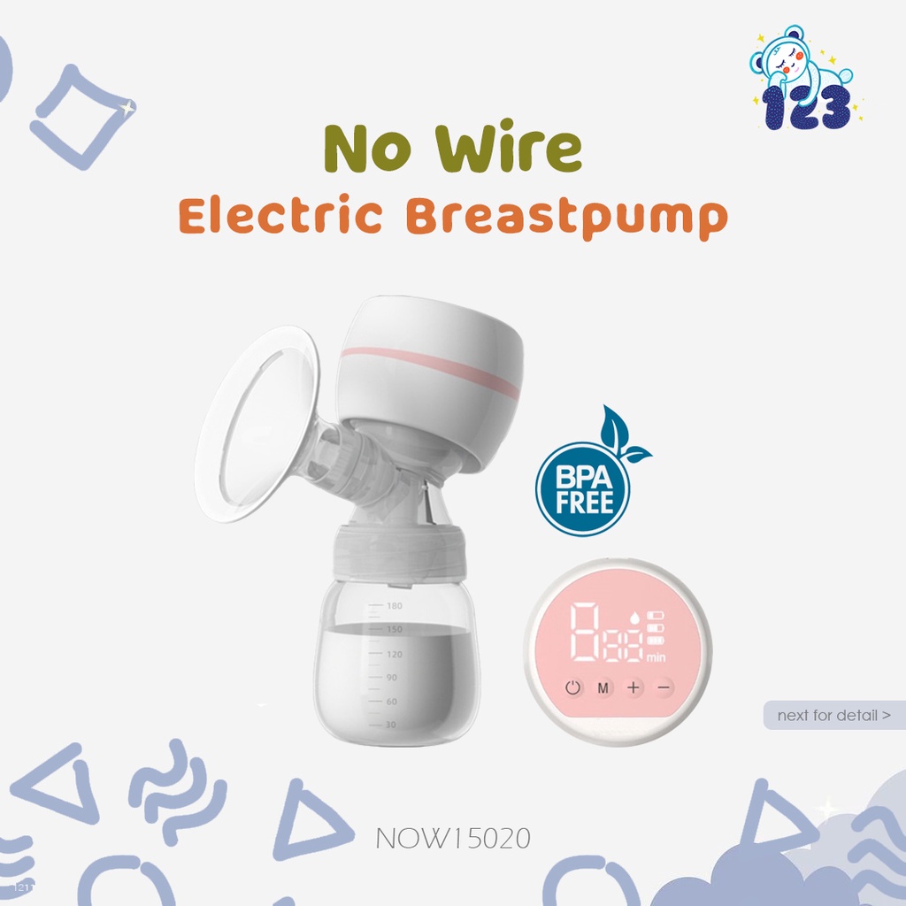 Jual Pompa ASI Elektrik Portable Tanpa Rasa Sakit Painless Rechargeable Single Electric Breast ...