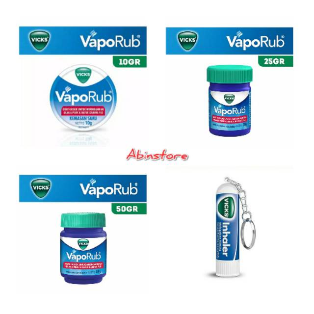Jual Vicks Vaporub/inhaler 10gr/25gr/50gr | Shopee Indonesia
