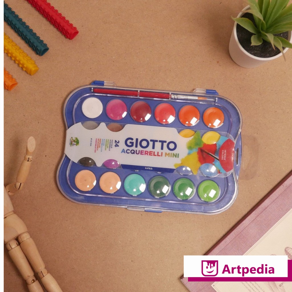 Jual Giotto Acquerelli Mini Watercolor Set 24 / Watercolor set 24 ...