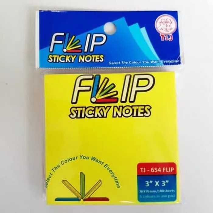 Jual T&J Labels Sticky Notes TJ - 654 Flip | Shopee Indonesia
