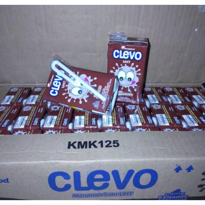 Jual STORE SNACK SUSU CLEVO UHT RASA COKLAT 125 ML 9 1 DUS ) | Shopee ...