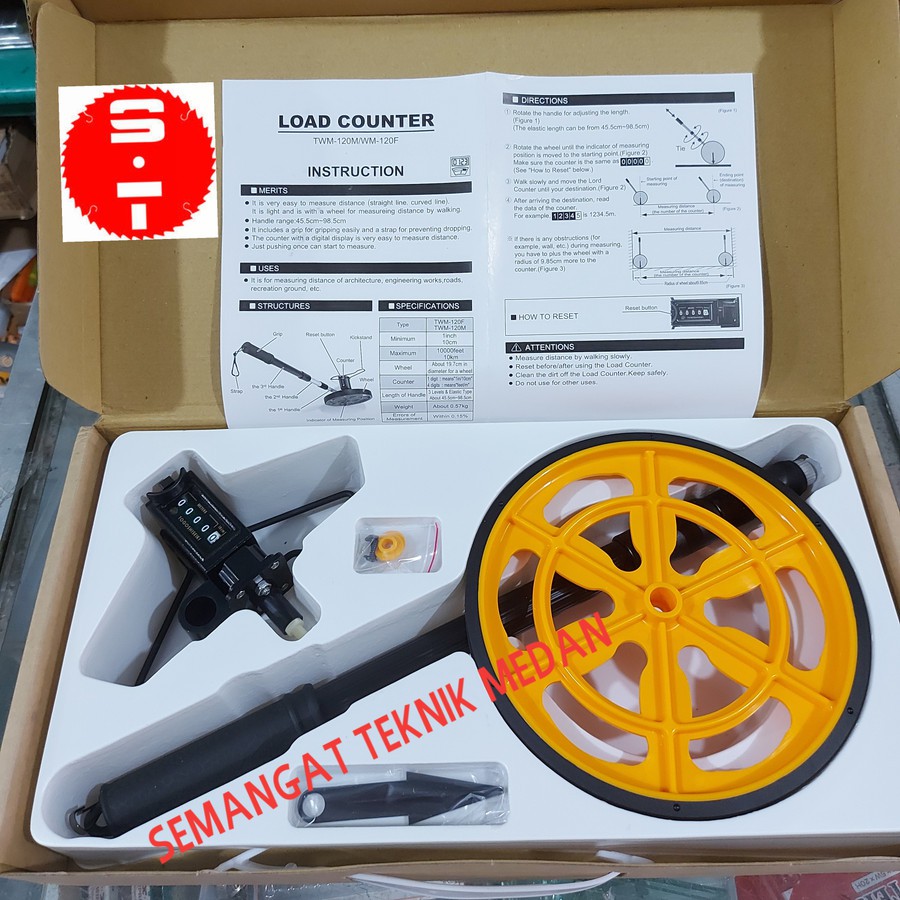 Jual WM-120M METERAN JALAN DORONG MEASURING WHEELS TOGOSHI TOGOSHISEIKI ...