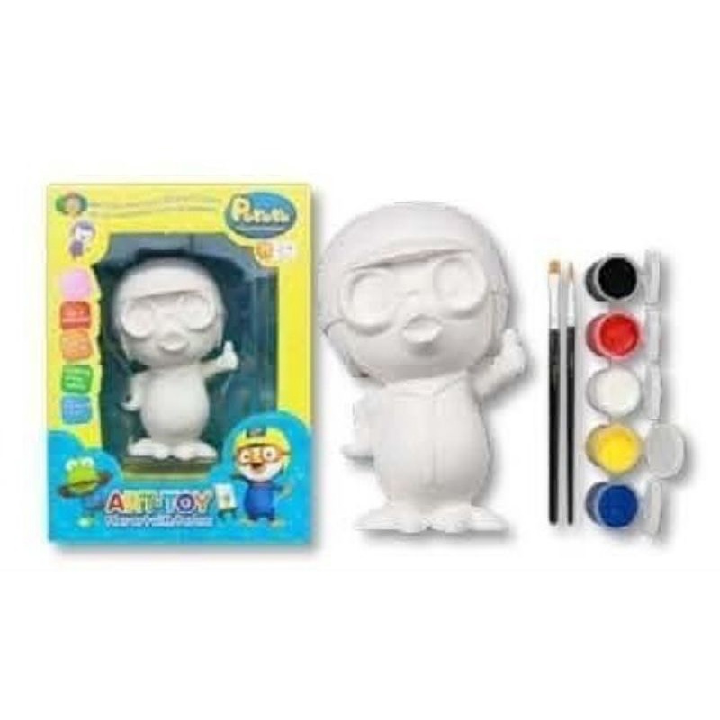 Jual miniatur PORORO clay painting belajar mewarnai 3D untuk anak anak ...