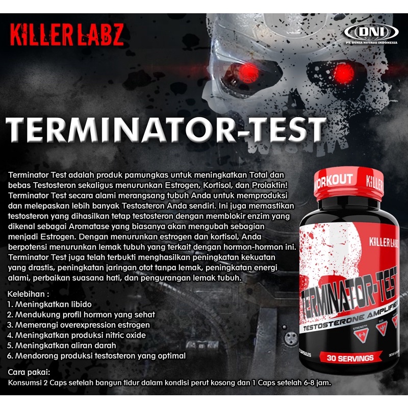 Jual Terminator Test 90 Capsules 30 Serving Shopee Indonesia