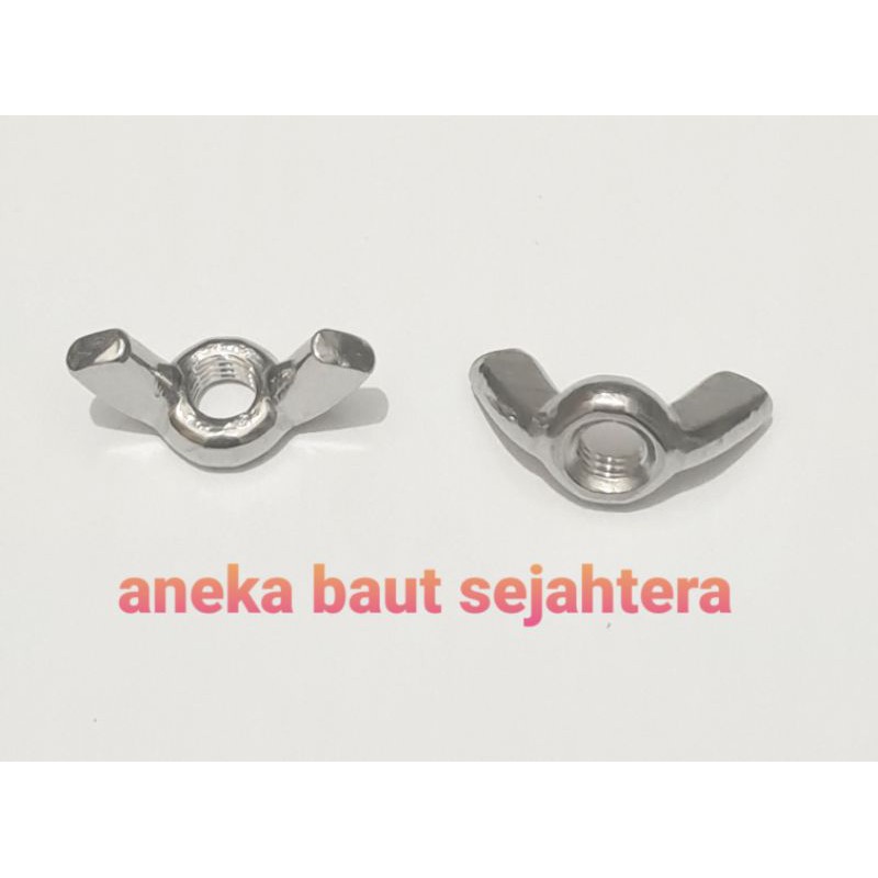 Jual Mur Kupu" M8 Stainless | Shopee Indonesia