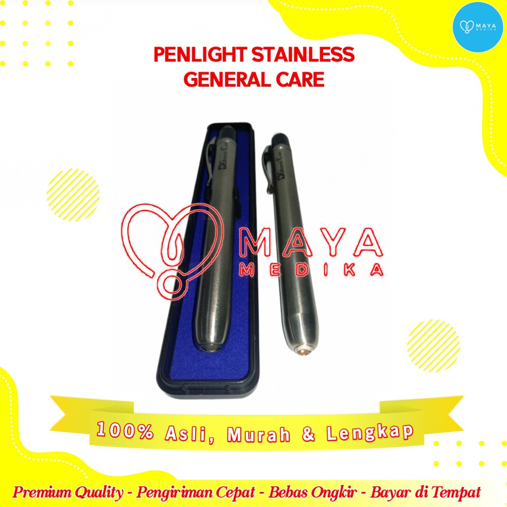 Jual Penlight Stainless General Care (Cahaya Kuning ) | Shopee Indonesia