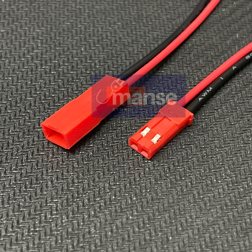 Jual Kabel Socket DC Connector JST 2 Pin / Konektor JST 2p sambungan ...