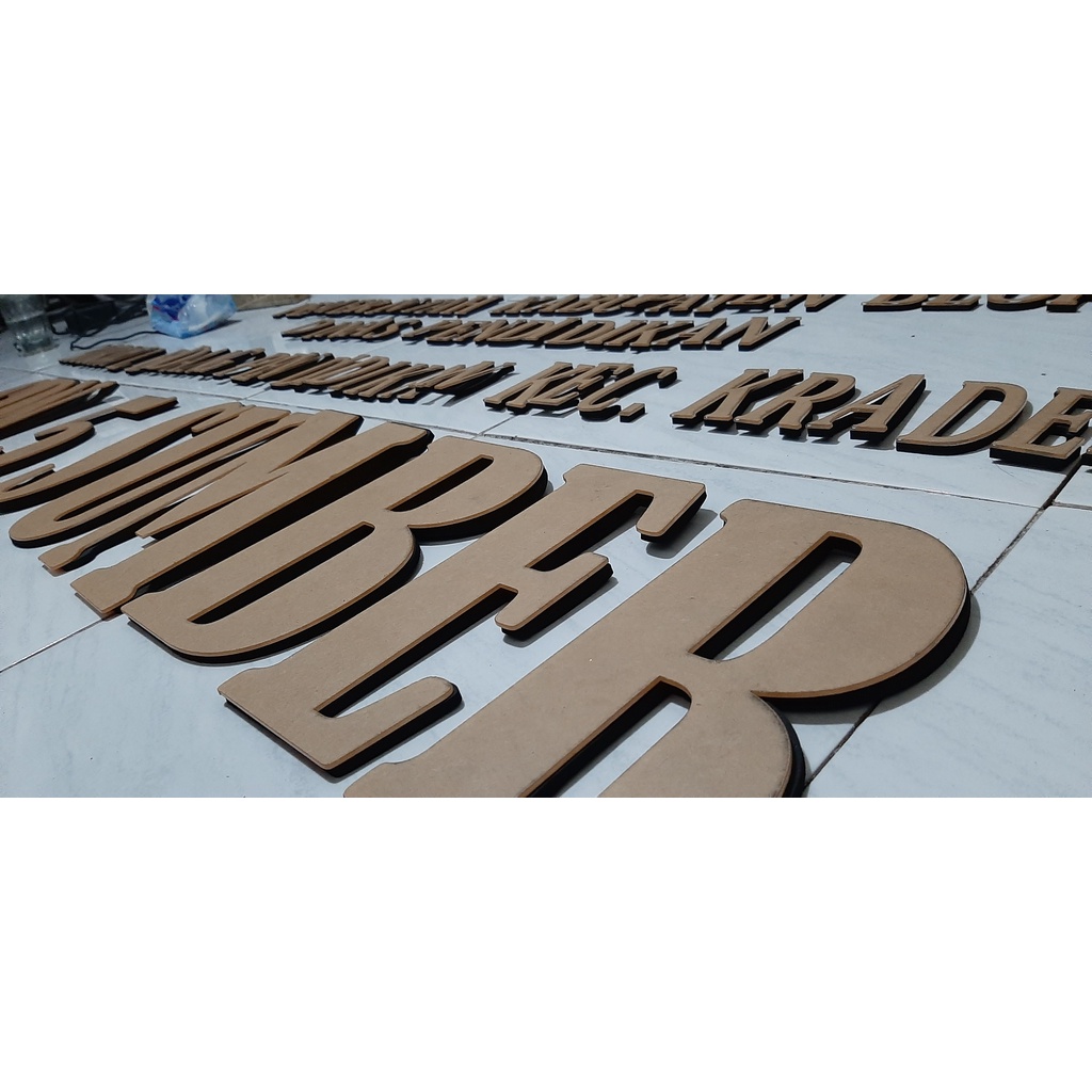 Jual Huruf Timbul Akrilik Lapis Spon Eva, Letter Akrilik Custom, Laser ...