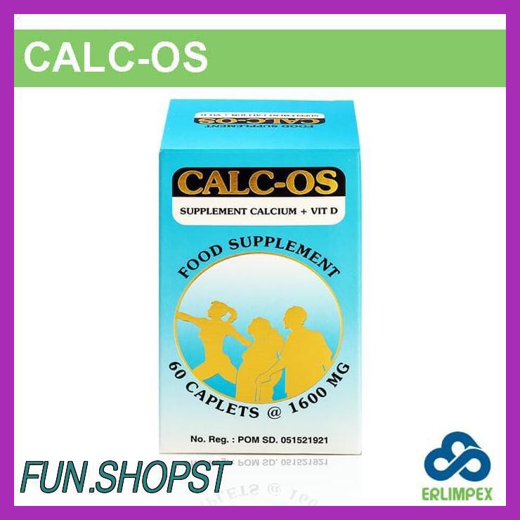 Jual CALC-OS SUPLEMEN CALCIUM + VITAMIN D UNTUK TULANG DAN GIGI 60 ...