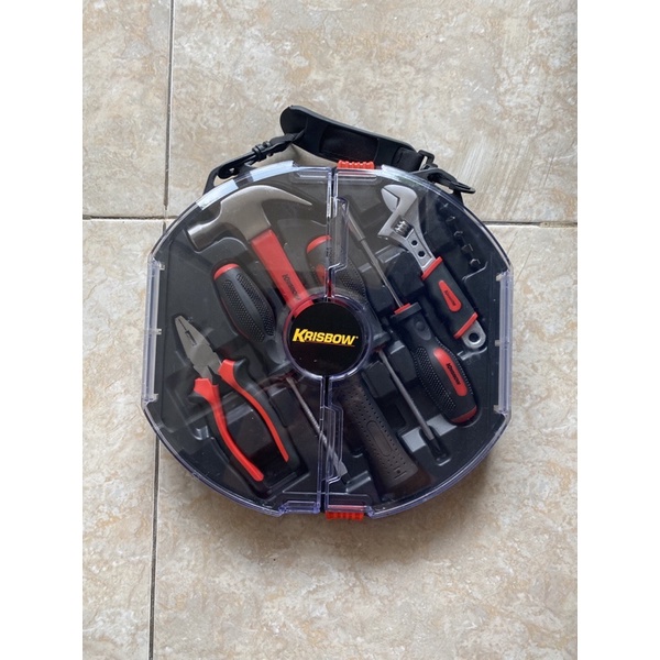 Jual Krisbow set perkakas mekanik ringan 11 pcs / hand tool kit set ...