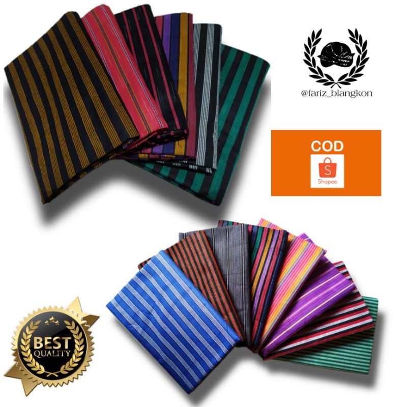 Jual Kain Lurik Tenun ALUSAN 1x2meter, lurik ATBM / kain surjan alusan | Shopee Indonesia