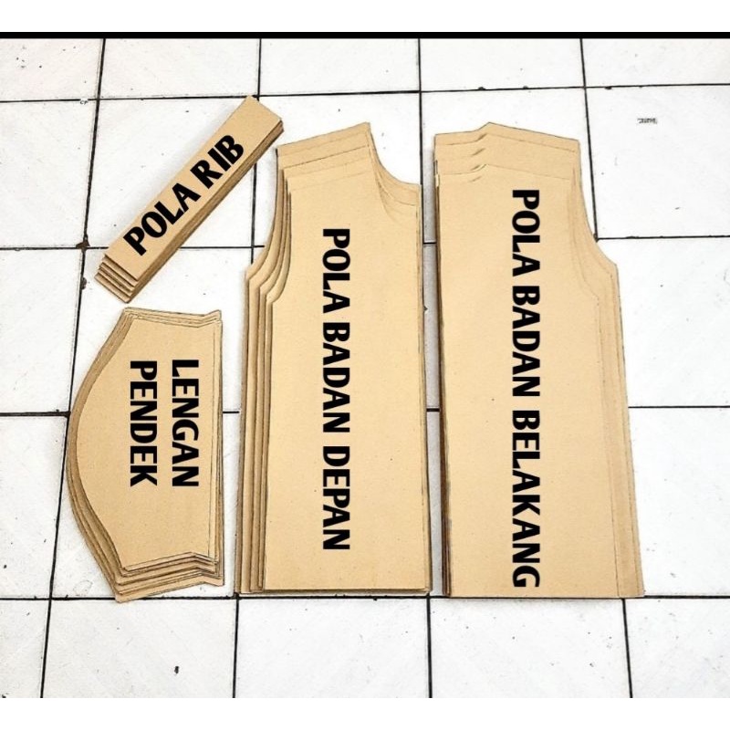 Jual POLA KAOS OBLONG DEWASA (SATU SET 5 UKURAN ) | Shopee Indonesia