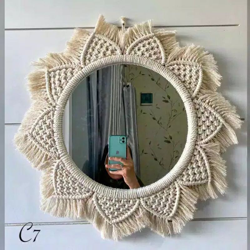 Jual Cermin macrame 35cm dan 45cm | Shopee Indonesia